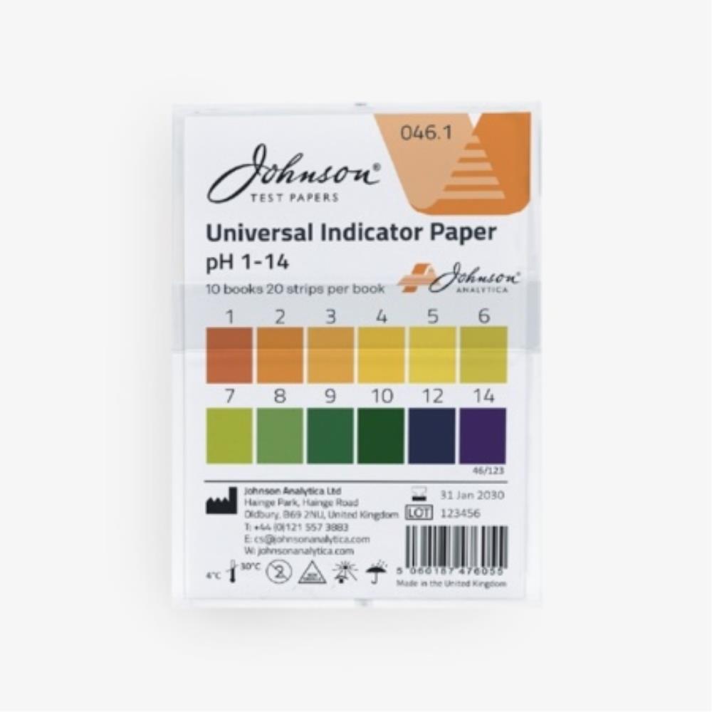 Johnson Universal Indicator Pa | PAP1166 | JOHNSON TEST PAPERS | SLS ...